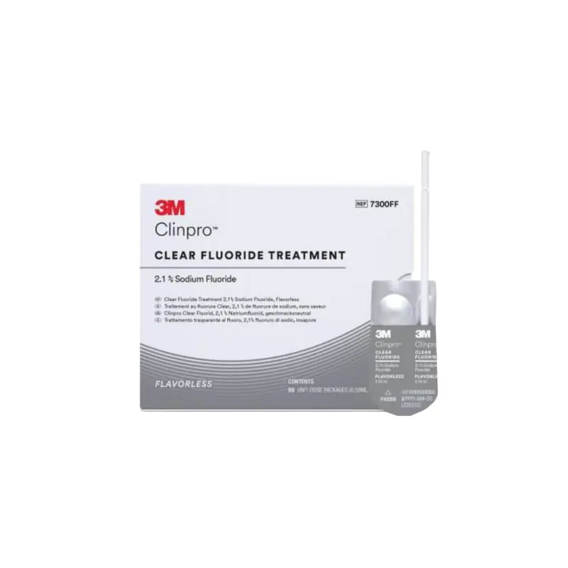 3M™ Clinpro™ Clear Fluoride Treatment Flavorless - 50 Pcs | Solventum